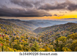 Free art print of Newfound Gap in the Smoky Mountains. Newfound Gap in ...