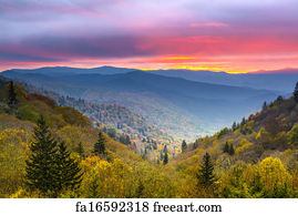 Free art print of Newfound Gap in the Smoky Mountains. Newfound Gap in ...