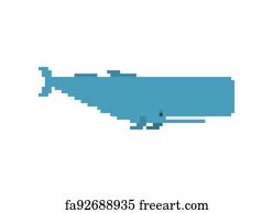 Free art print of Dorado fish pixel art. 8 bit Mahi Mahi pixelated ...