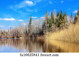 Free art print of Spring Flood by Isaac Levitan | FreeArt | fan14150934