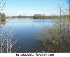 Free art print of Spring Flood by Isaac Levitan | FreeArt | fan14150934