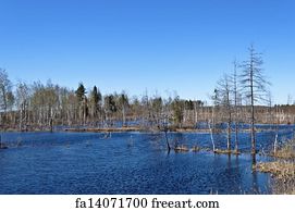 Free art print of Spring Flood by Isaac Levitan | FreeArt | fan14150934