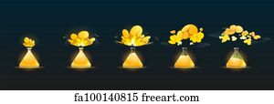 Free art print of Hourglass animation sprite sheet, glass clock ...