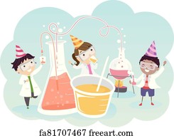 Free art print of Stickman Family Science School Activity. Illustration ...
