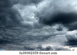 Free art print of Dramatic Cumulonimbus Cloud Formati. A dramatic ...