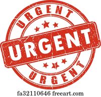 Free art print of Urgent Stamp Word Immediate Emergency Action Required ...