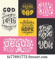 Free art print of Religions lettering illustration. Vector religions ...