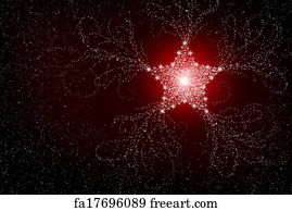 Free White Sprakling Stars In A Blue Background Art Prints and Artworks ...
