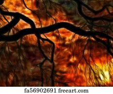 Free art print of Willows at Sunset by Vincent Van Gogh | FreeArt ...